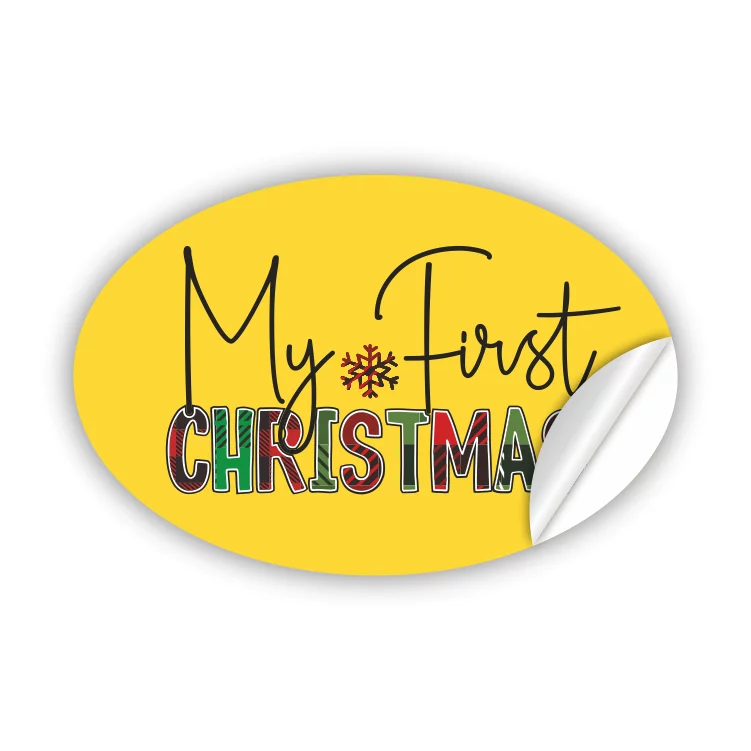 My First Christmas - Sticker Spot - Dé Sticker Koning!